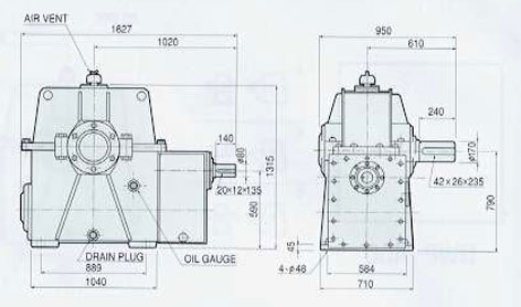Macro21 Co. 헬리칼 웜 감속기BWP-500
