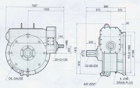 Macro21 Co. 헬리칼 웜 감속기VWP-500