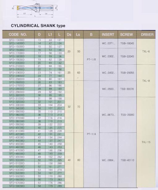 Macro21 Co. HIGH SPEED DRILL(SFD 3 X D)
